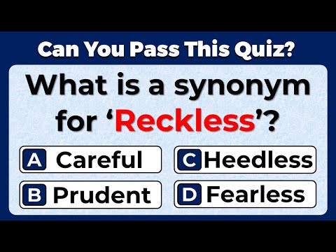 Synonyms Quiz: CAN YOU SCORE 10/10 ON THIS QUIZ? #16