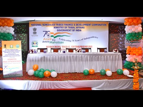 NSTFDC and Ministry of Tribal Affairs honour tribal entrepreneurs at Visakhapatnam on 22.11.2021