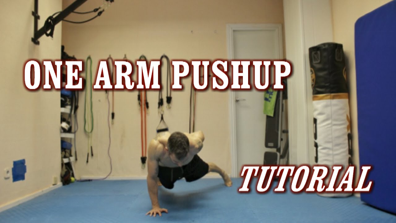 One arm pushup tutorial and progression