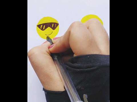 Sun emoji drawing #shorts #youtubeshorts #emojichallenge #viral #emoji #art #creative #satisfying