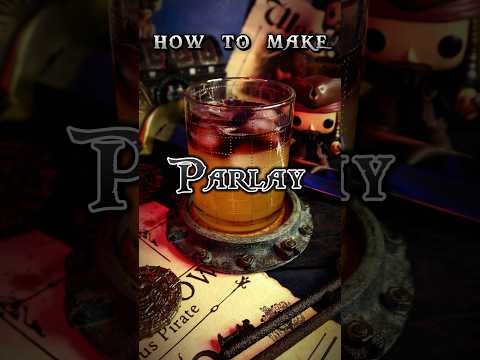 Parlay (A cocktail inspired by POTC) #shorts #piratesofthecaribbean #jacksparrow #johnnydepp #disney
