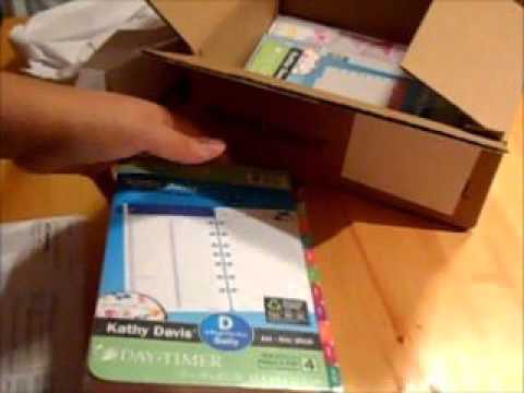 My Kathy Davis Daytimer Unboxing