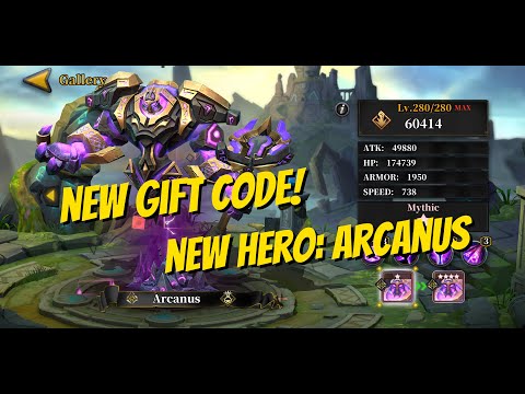 New Gift Code and Hero: Arcanus + More! [Idle Arena Evolution Legends]