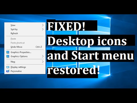 Solved! Desktop Icons & Start Menu Won't Load Windows 10