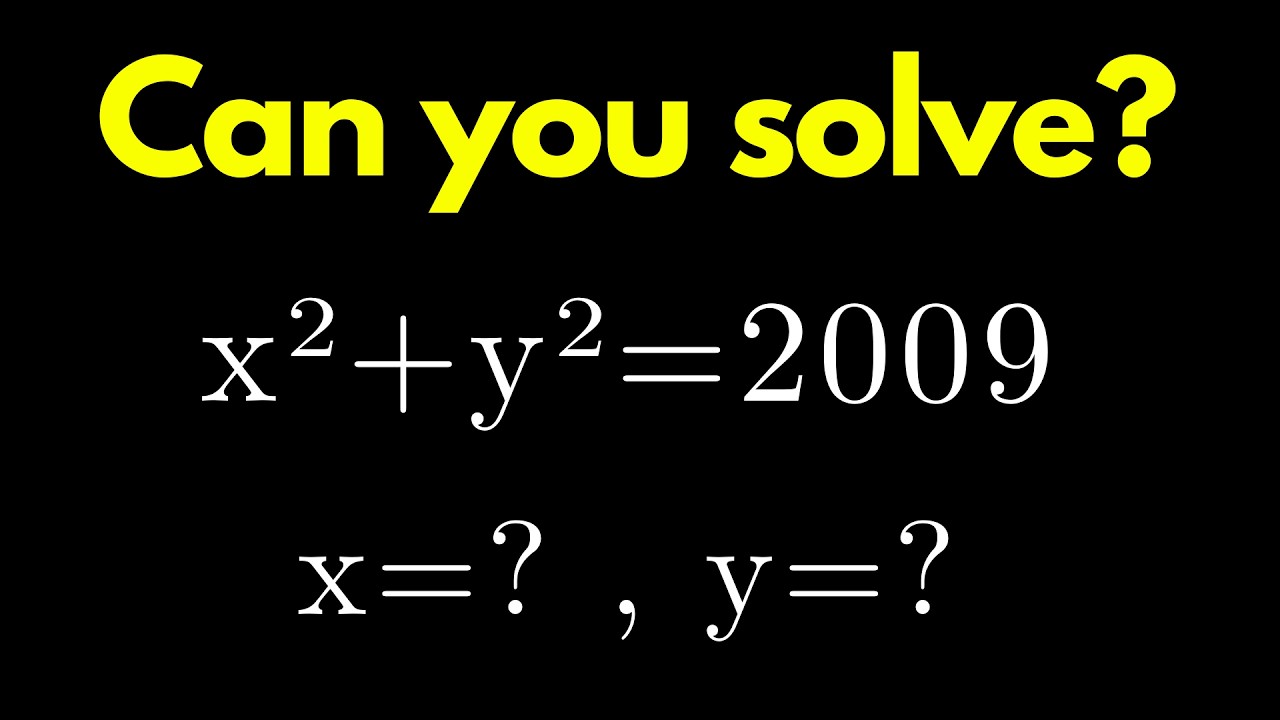 Find a positive integer solution of this 