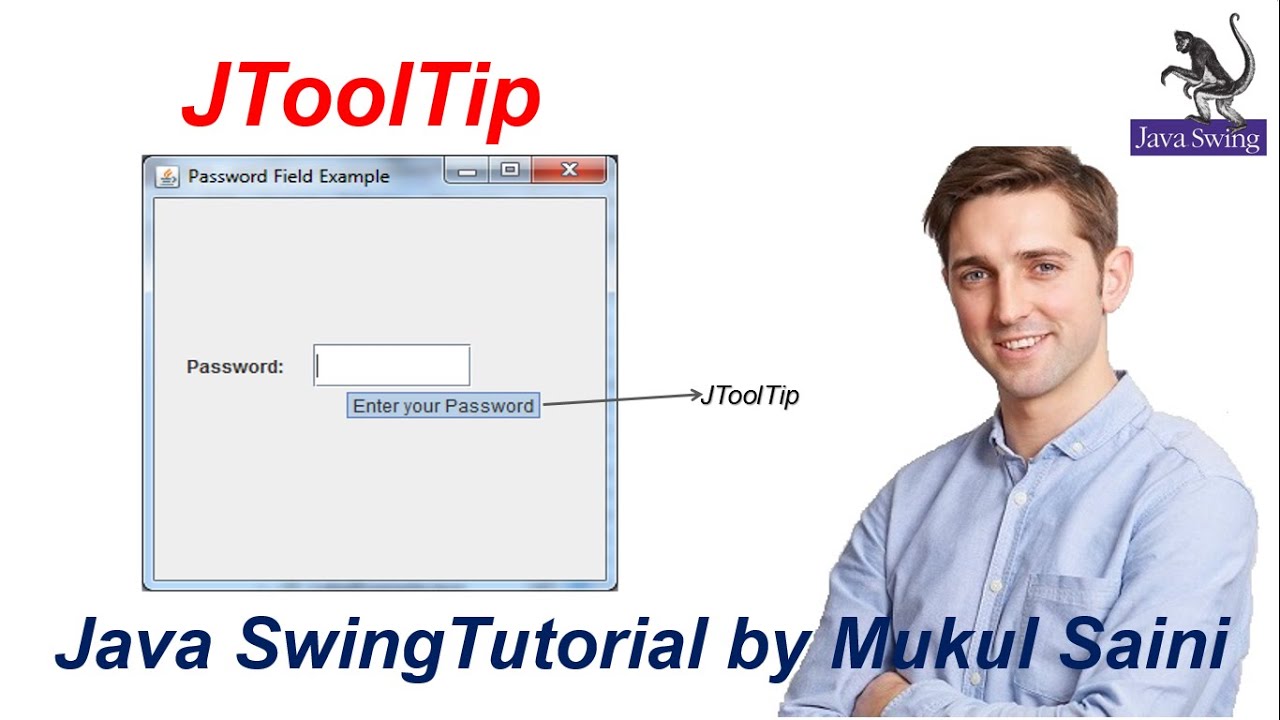 #42 Java Swing Tutorial | JToolTip in Java