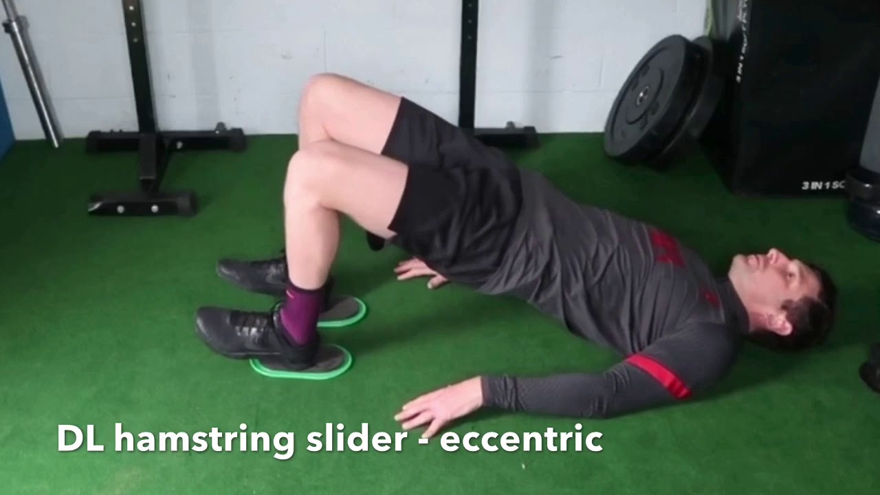 DL hamstring slider - eccentric