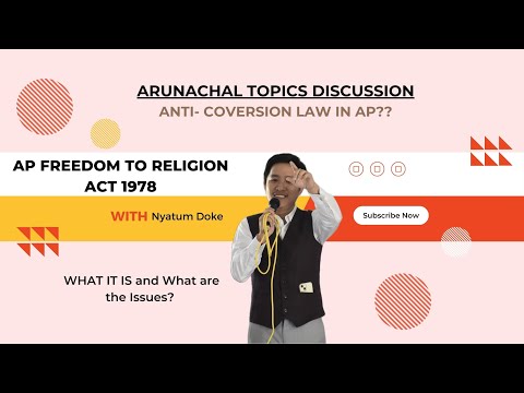 #appsc #Arunachal Pr Freedom Of Religion Act 1978- what is it? #appscmains