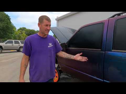 1999 Chevy Tahoe we repaint Chameleon to Voodoo Violet Kandy!