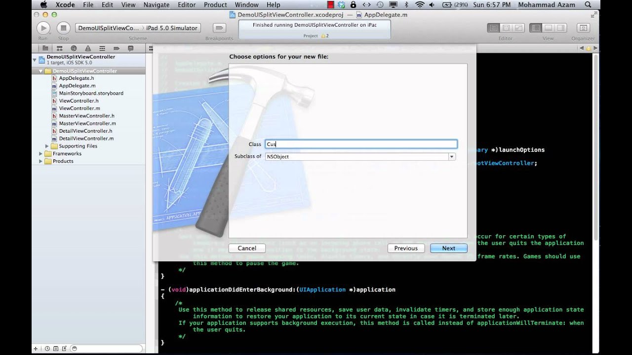 Learning iOS Development Part 28 (UISplitViewController Using Storyboards)