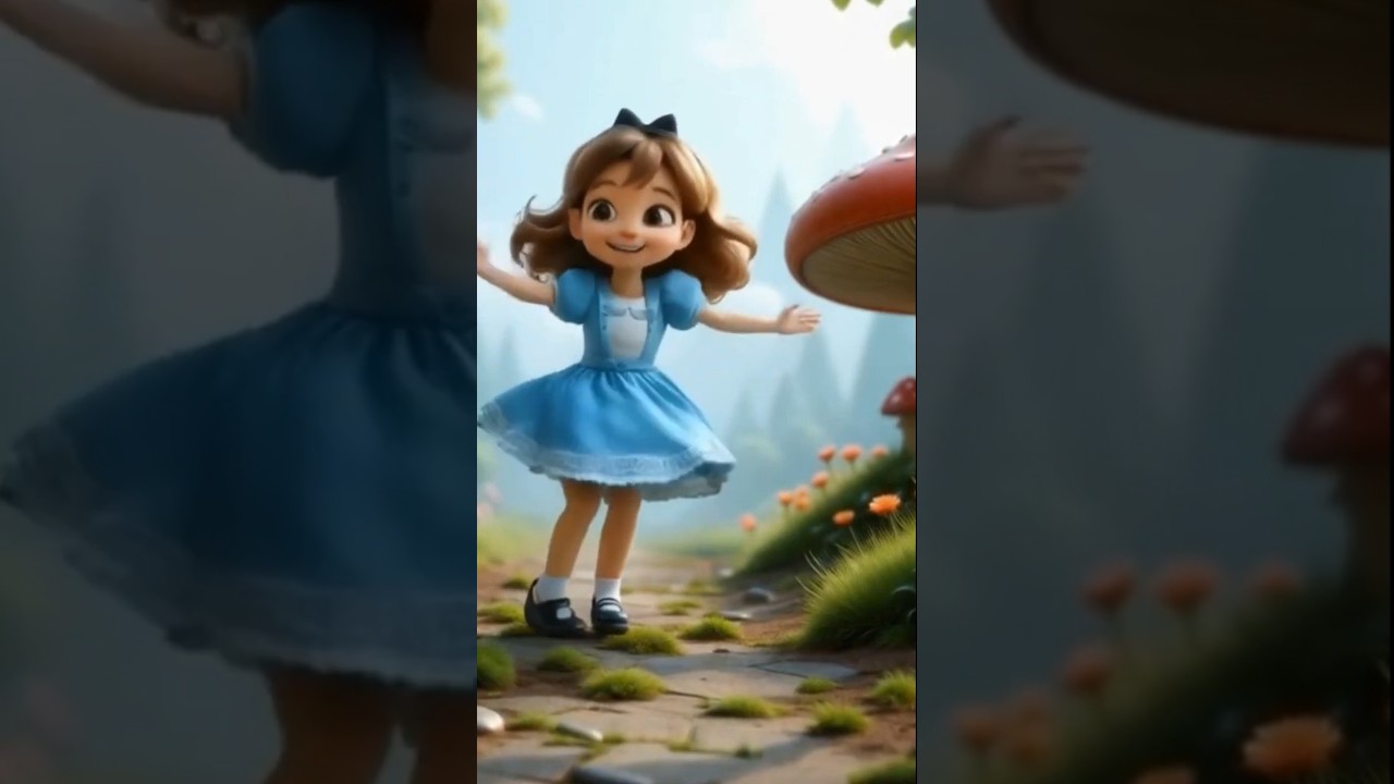 Alicia y el conejo blanco: Un viaje mágico #shorts