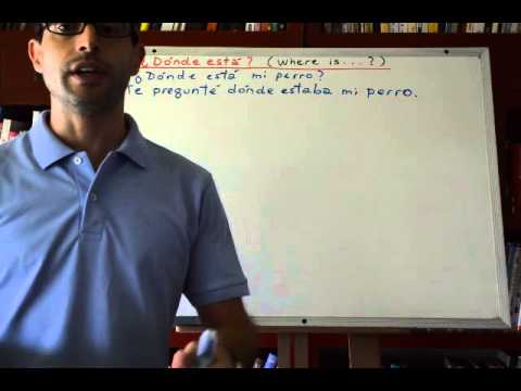 Spanish Lessons 280: DÓNDE (w/tilde) Vs DONDE (w/o tilde)