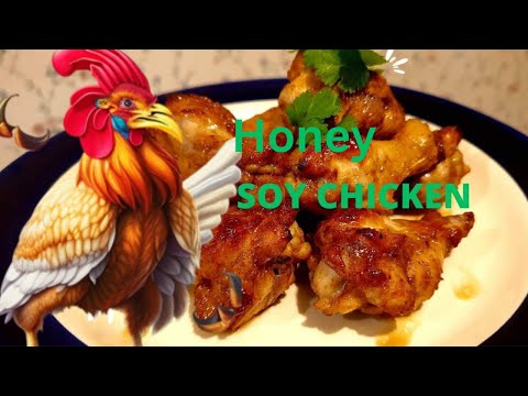 Oven Baked Honey Soy Chicken wings nibbles Easy Recipe!