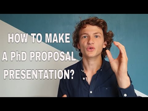 PhD proposal presentation | How to make a short phd proposal presentation