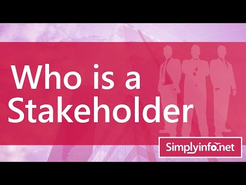 Who is a stakeholder | stakeholder definition | Business & MBA Terms || SimplyInfo.net