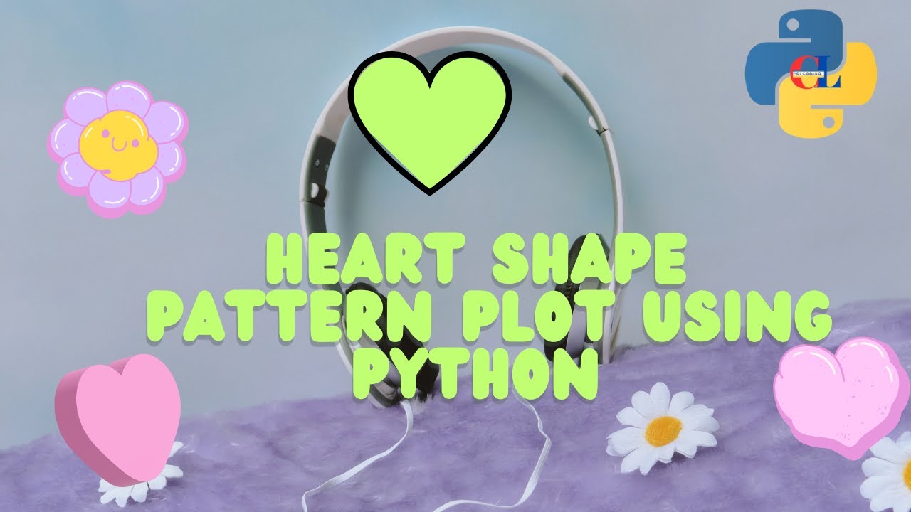 Heart shape pattern plot using python
