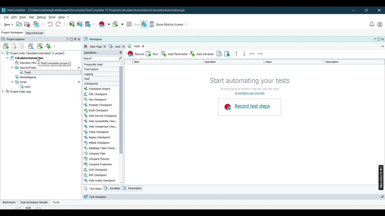TestComplete Desktop Automation | Video #1: Introduction, Installation, and New Project Setup