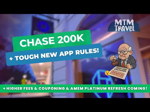 Huge Chase 200K Bonus, New Sapphire Reserve Launches & Tough New Application Rules + Amex Refresh!