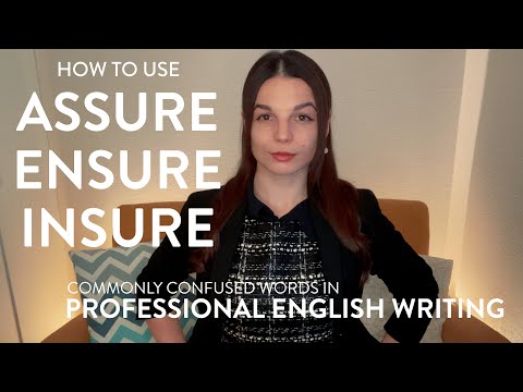 Assure, Ensure, Insure: What's the Difference? English Writing Tips with Alisha (Business English)