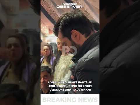Hamza Abbasi Reads Nikah: A Heartfelt Ceremony | Pakistan Observer