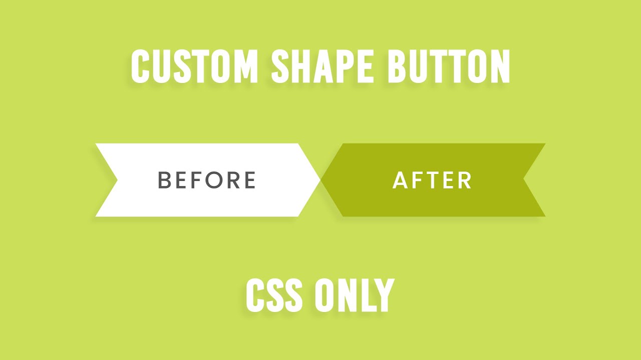 CSS Only Custom Shape Button with Hover Effects | Html CSS Tutorial