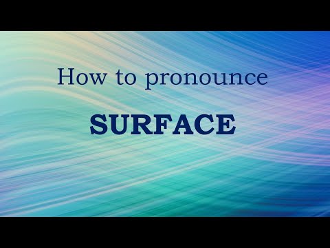 How to pronounce SURFACE in English (Mini Tutorial) #pronunciation #englishpronunciation