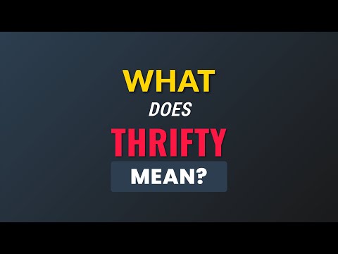 What does Thrifty mean?