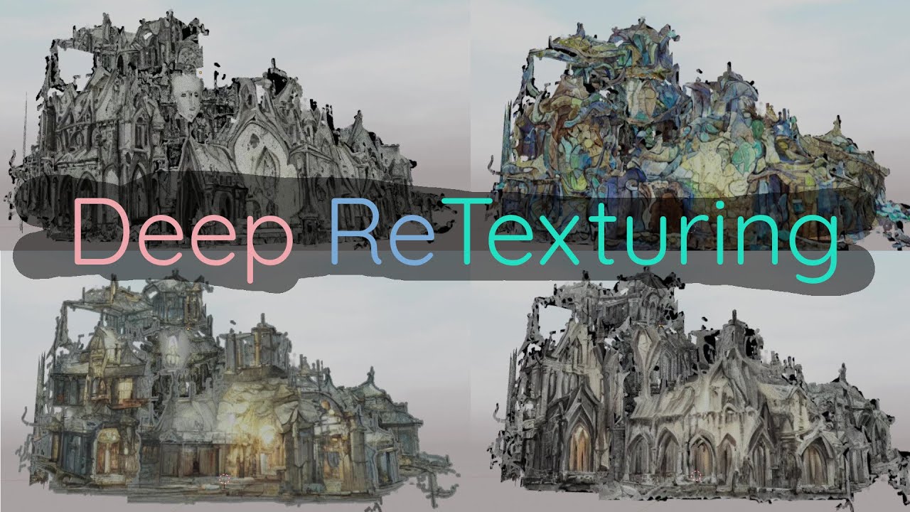 Re-texturing with Stable Diffusion