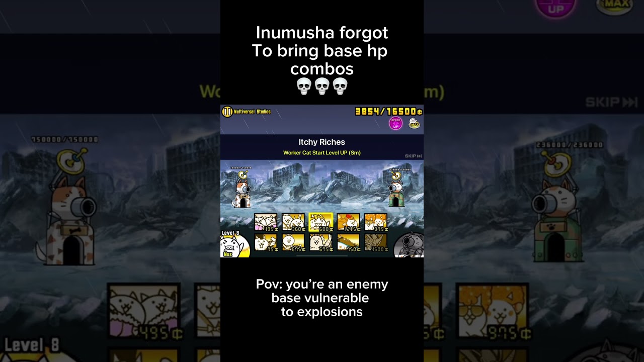 Disrespecting Multiversal Studios 😈 (Battle cats)