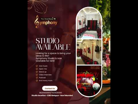 🎙️ Studio Available for Rent!💫 Located at CBD Belapur, Navi Mumbai📞 Call us: 9820933693