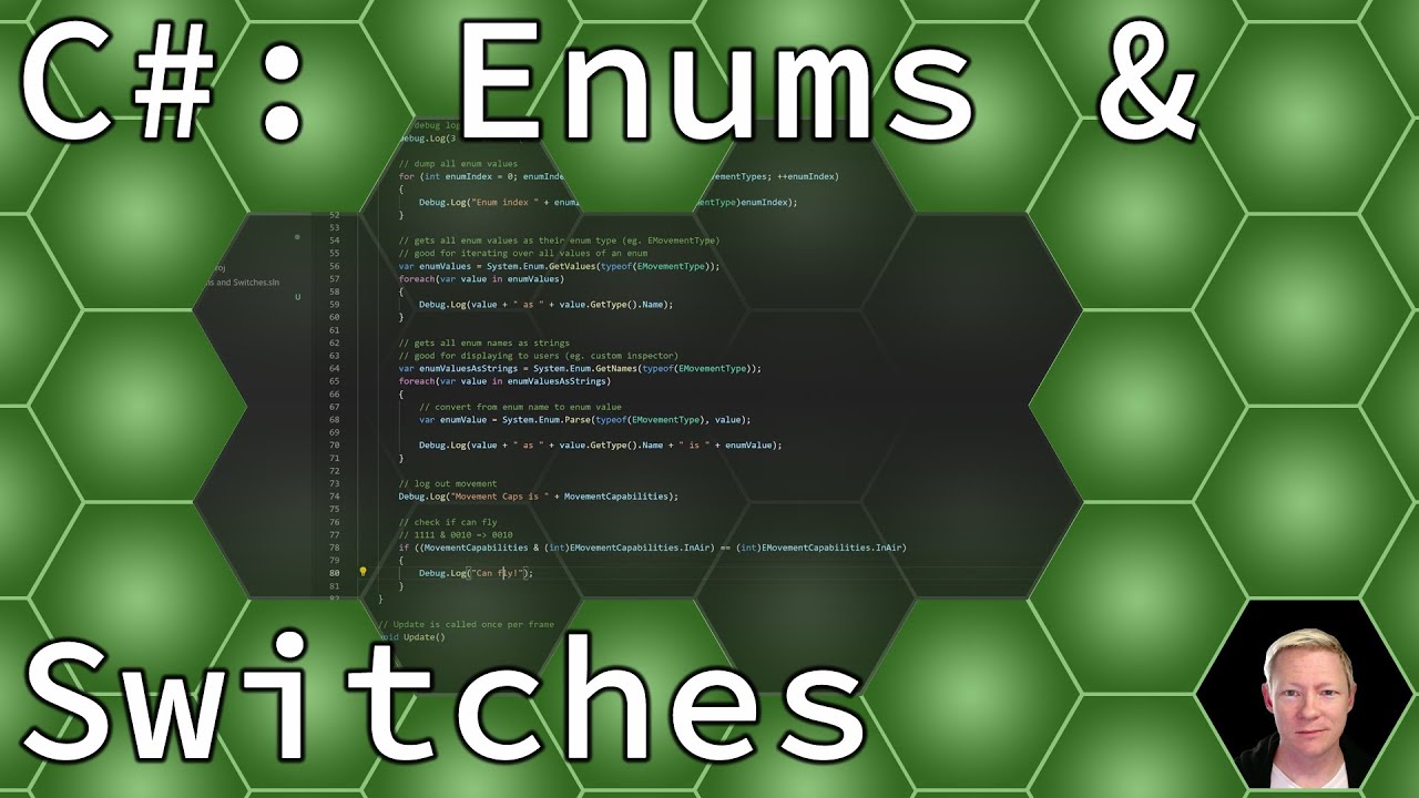 Unity C# Tutorial: Using Enums and Switches