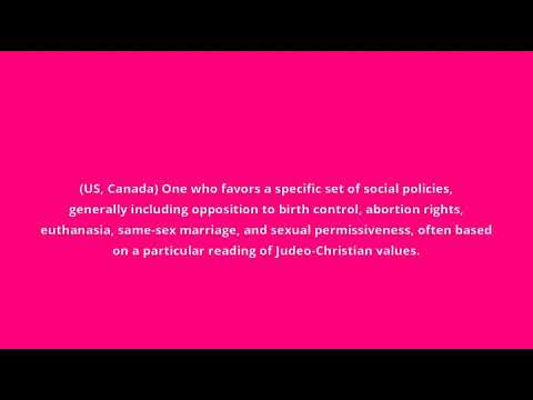 what is the meaning of social conservative