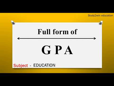 GPA ka full form | Full form of in English | Subject - EDUCATION