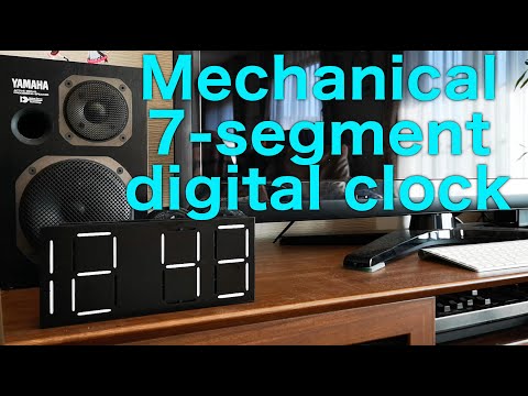 Mechanical 7-segment digital clock by shiura - Thingiverse
