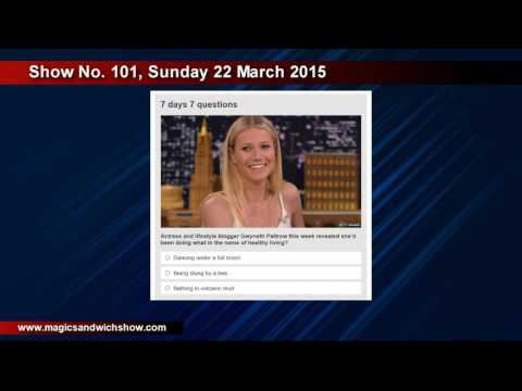 TheMagicSandwichShow, No 121. Quiz, Infinities, WLC, Trust in Government, Burger King