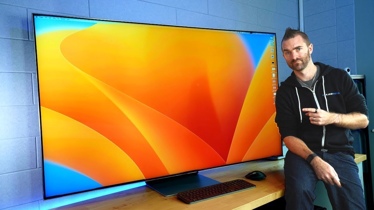 Large screen monitors are getting very pricey: This guy is using a ...