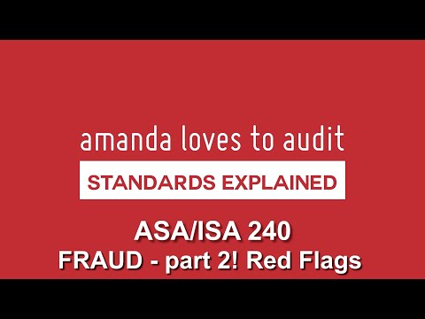 FRAUD RED FLAGS - auditor responsibilities