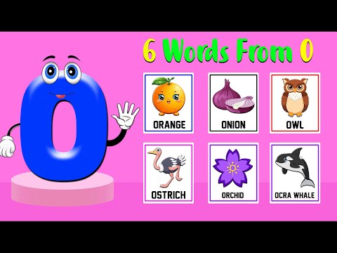 Words That Start With O | Learn 6 Words From Alphabet O | Learn Alphabet O | Kids Learning Videos
