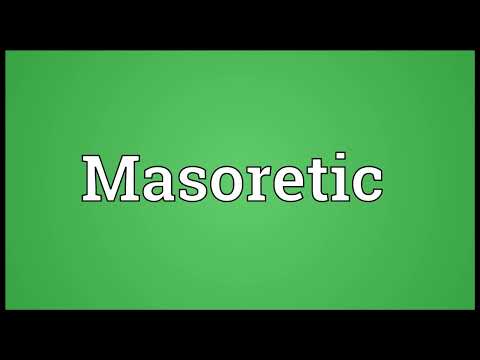 Masoretic Meaning
