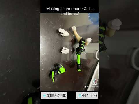 Making a splatoon 3 custom amiibo: Callie!