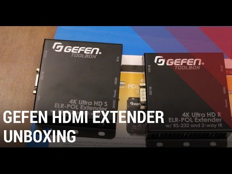 HDMI Extender - 4K Ultra HD with RS-232 and 2 Way IR from Gefen | Unboxing