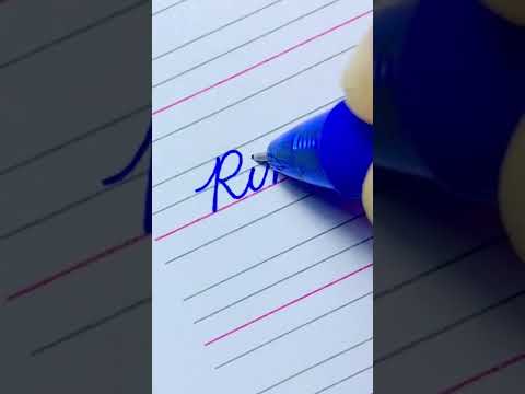 Rin in Cursive Writing | #Shorts #cursivewriting #handwriting