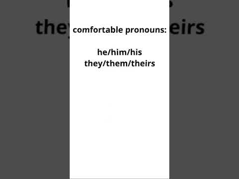 my comfortable and uncomfortable names/pronouns