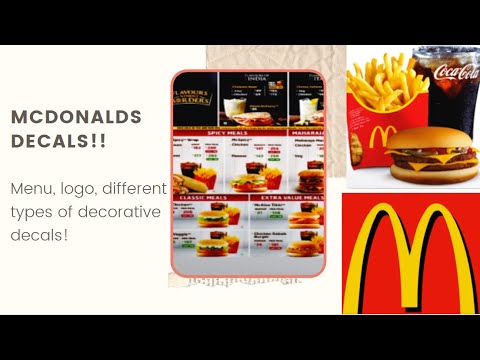 Mcdonalds decal codes Bloxburg!! Menu, logo, different types of decorative decals! || rxsycutie