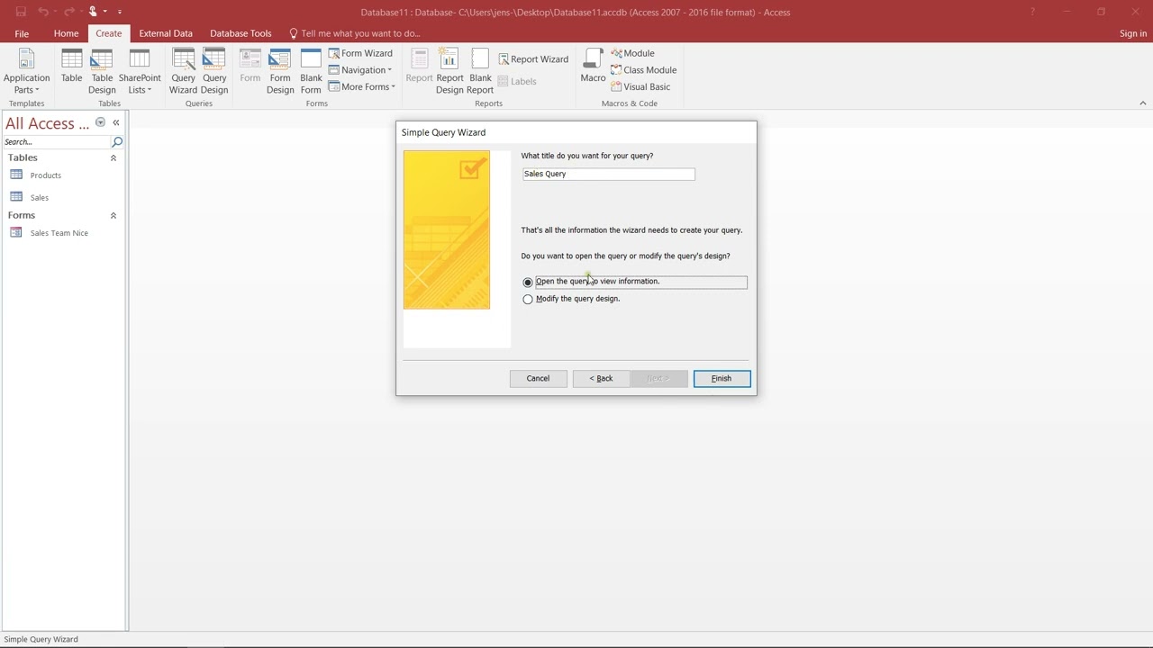 MS Access - Queries without SQL