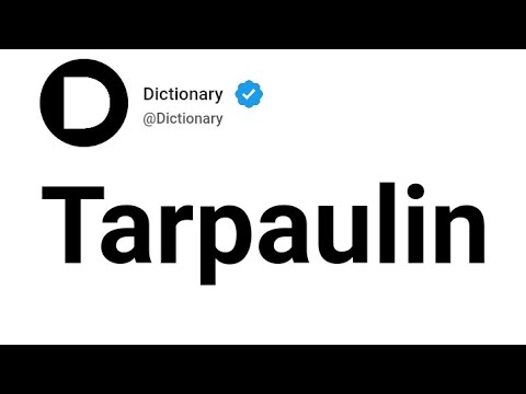 Tarpaulin Meaning In English