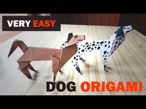 Origami Dog - How To Make A Paper Dog Step By Step Tutorial