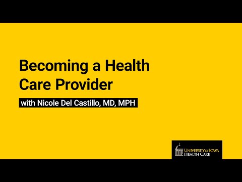 Becoming a Health Care Provider