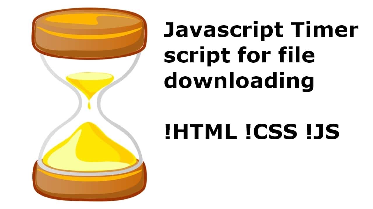 Javascript simple waiting countdown timer code for Downloading files