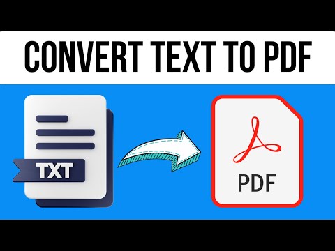 How to Convert Text to PDF